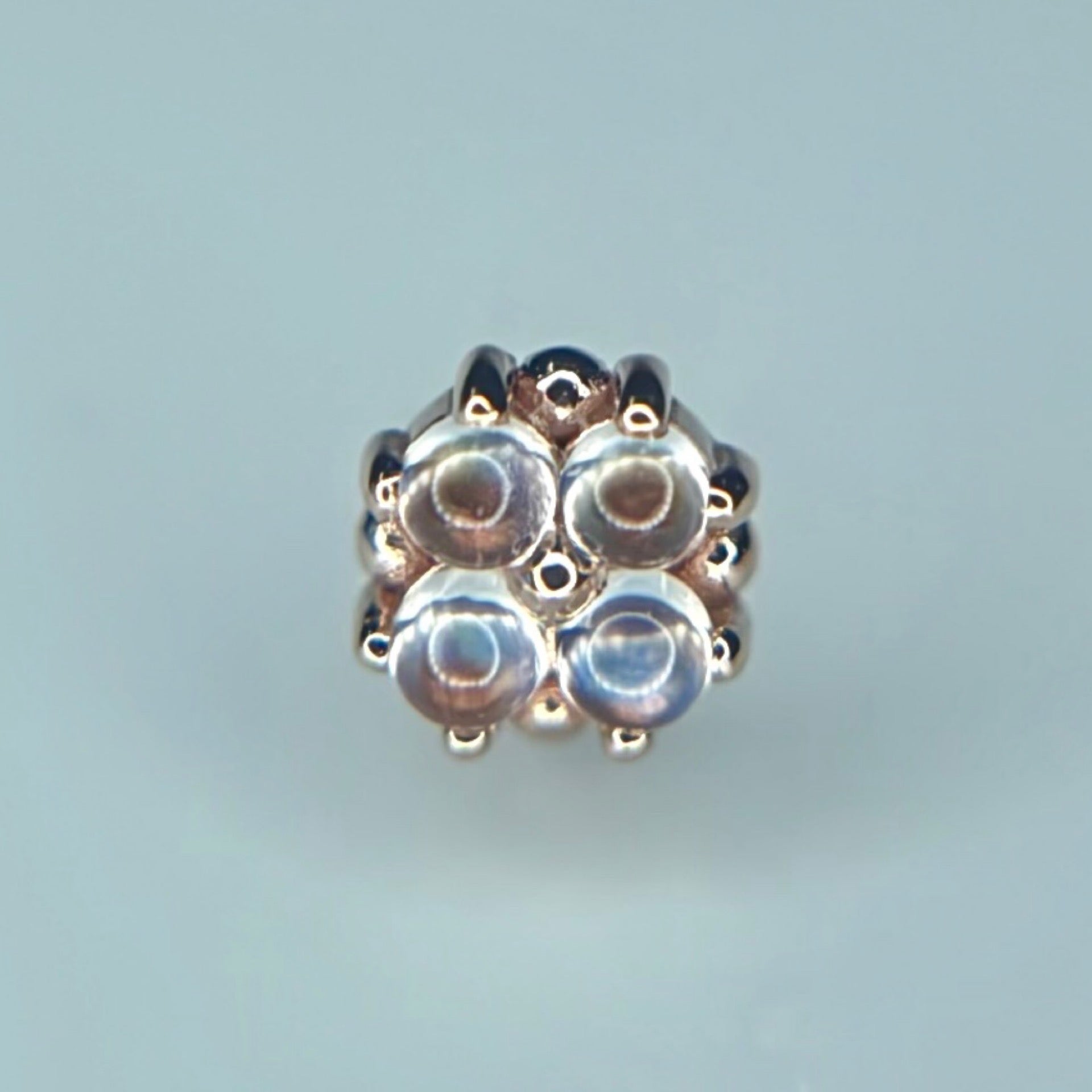 Reema 4mm with 1.5mm Rainbow Moonstone RG BVLA Threadless End | Bloom ...